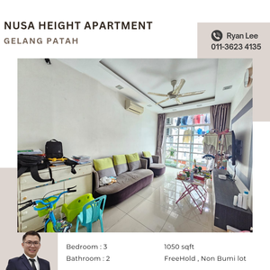 Nusa Height Apartment @ Gelang Patah for Sale @RM450,000 By RYAN LEE ...