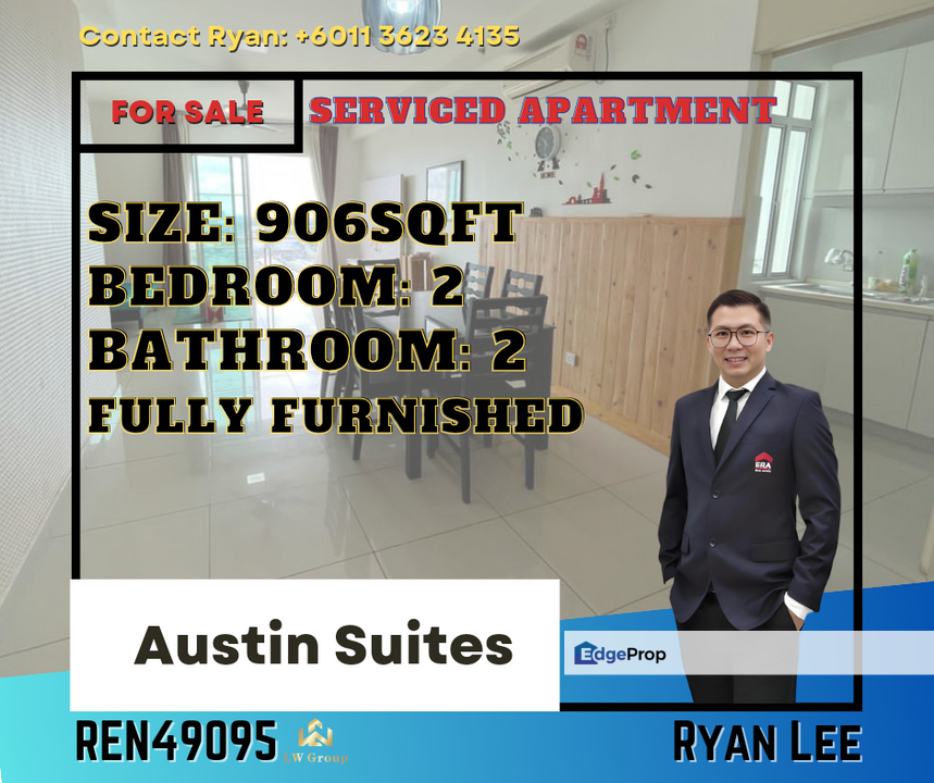 Austin Suites | Mount Austin | 2 bedrooms For Sale for Sale @RM470,000 ...