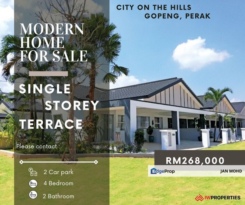 1 tingkat City on the hills @ RTC gopeng perak for Sale @RM268,000 By ...