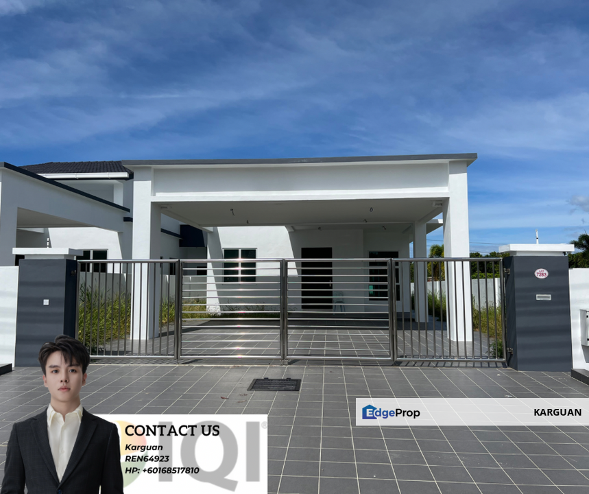 Taman Pantai Luak,Single Storey Semi Detached House FOR SALE at Jalan ...