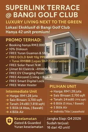 New Project in Bangi Golf club Resort for Sale @RM1,280,000 By SYAIFUL ...