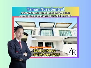 Taman Nusa Sentral 2 Storey Terrace House For Sale Now! for Sale @RM830 ...