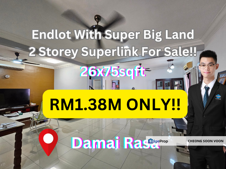 Endlot Renovated Extended With Big Land 2 Storey Superlink House At ...