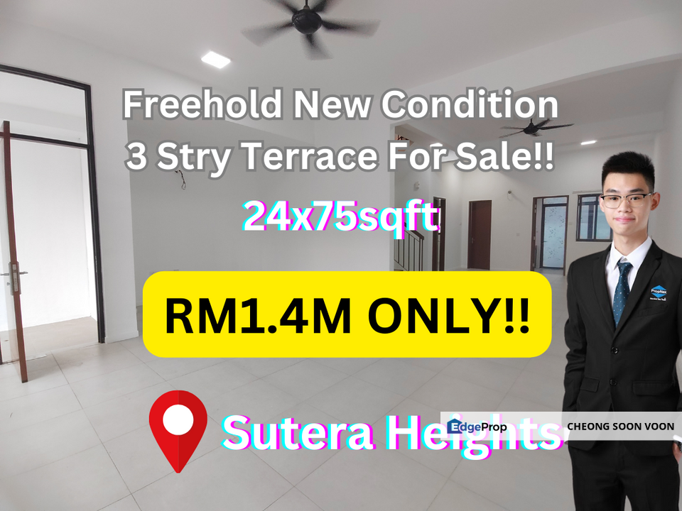 Freehold Brand New Condition 3 Stry Terrace House At Sutera Heights ...