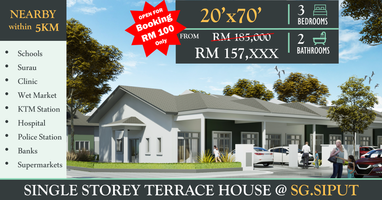 20x70 Single Storey Limited Unit for Sale @RM157,000 By DANIEL CHEE ...