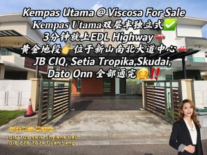Taman Kempas Utama 2 Storey Semi-D For SALE，Setia Tropika Kempas Dato ...