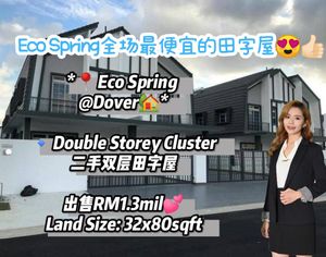 Eco spring double storey cluster for sale, near seri austin ciq edl ...
