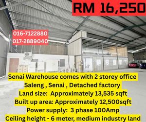 Taman Saleng Perindustrian Saleng Industrial Detached Factory Senai ...