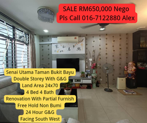 Senai Taman Bukit Bayu 2 Storey Renovation With 24 G&G House For Sale ...