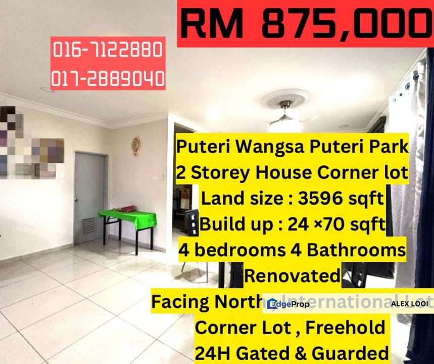 Taman Puteri Wangsa Puteri Park Jalan Puteri 1/x 2 Storey Bid Corner ...