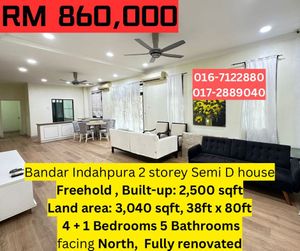 Kulai Bandar Indahpura 2 Storey Semi Detached House For Sale Bandar ...