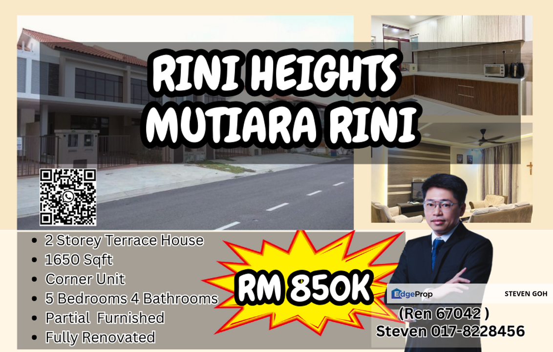 Rini Height 2 storey terrace house for Sale Renovated Unit for Sale ...