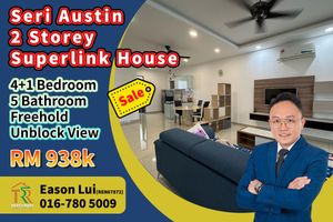 For Sale / Seri Austin / Double Storey Superlink House / Unblock View ...