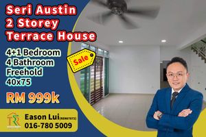 Seri Austin / Double Storey Terrace House / Corner Lot for Sale @RM999 ...