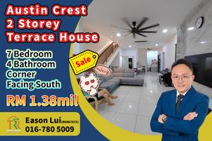 Austin Crest / Double Storey Terrace House / Corner Lot for Sale @RM1 ...