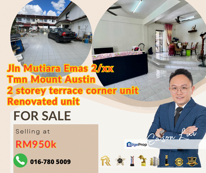For sales/ Jln Mutiara Emas 2/xx,Tmn Mount Austin/ 2-Storey Corner with ...