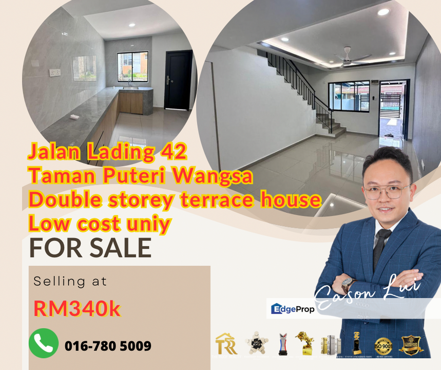 For sales/ Jalan Lading 42, Taman Puteri Wangsa/ Double Storey Low Cost ...
