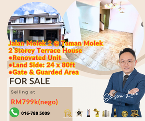 For sales/ Jalan Molek 2 @ Taman Molek 2 Storey Terrace House ...
