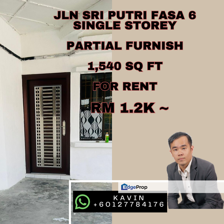Kulai Jln Sri Putri Fasa 6 Single Storey Terrace Partial Furnish For ...