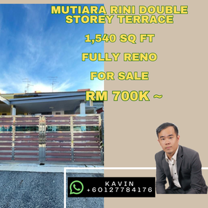 Mutiara Rini Double Storey Terrace Full Reno unit For Sale for Sale ...
