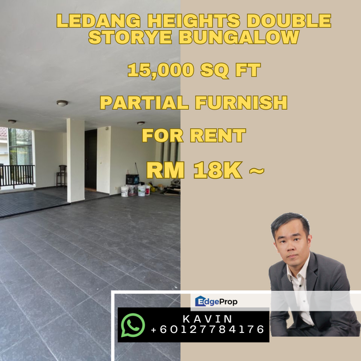 Ledang Heights Double Storey bungalow Partial Furnish For Rent for ...