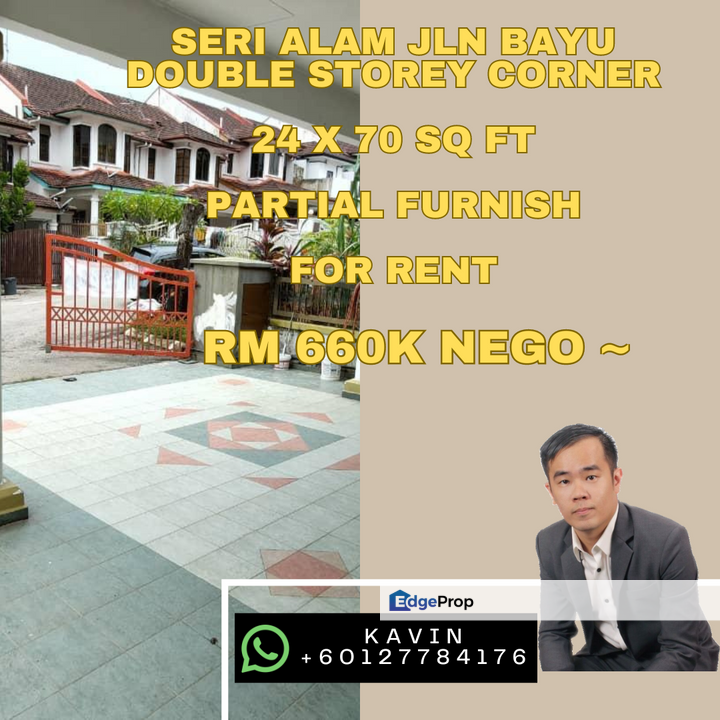 Bandar Seri Alam Jln Bayu Double Storey Terrace Corner Lot Reno unit ...