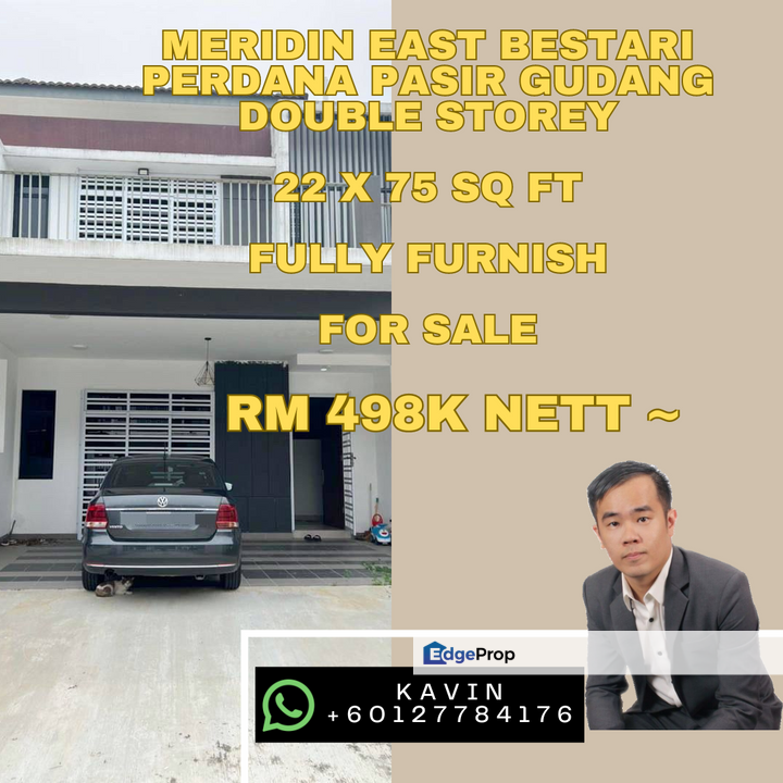 Meridin East Bestari Perdana Double Storey Partial Furnish Bumi Lot For ...