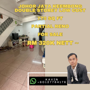 Keembong Johor Jaya Double Storey Low Cost Partial Furnish For Sale for ...