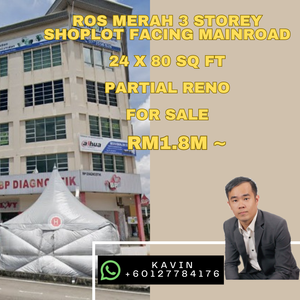 Johor Jaya Ros Merah 3 Storey Shoplot Partial Reno Facing Mainroad For ...