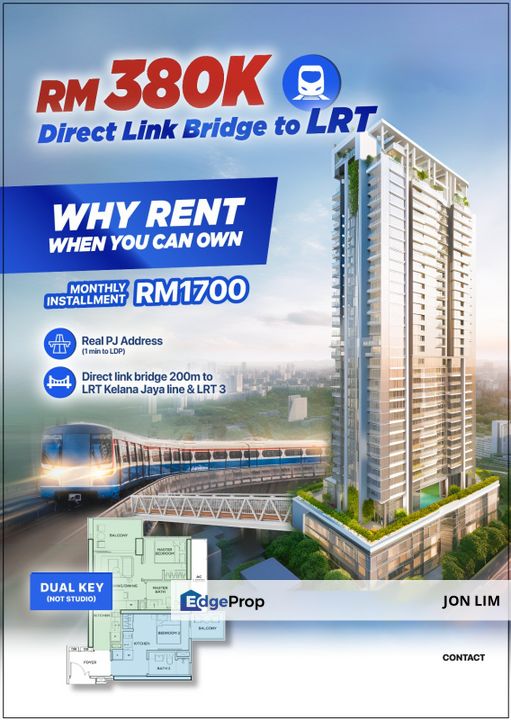 Ara Damansara New Project link bridge to LRT station for Sale @RM380 ...