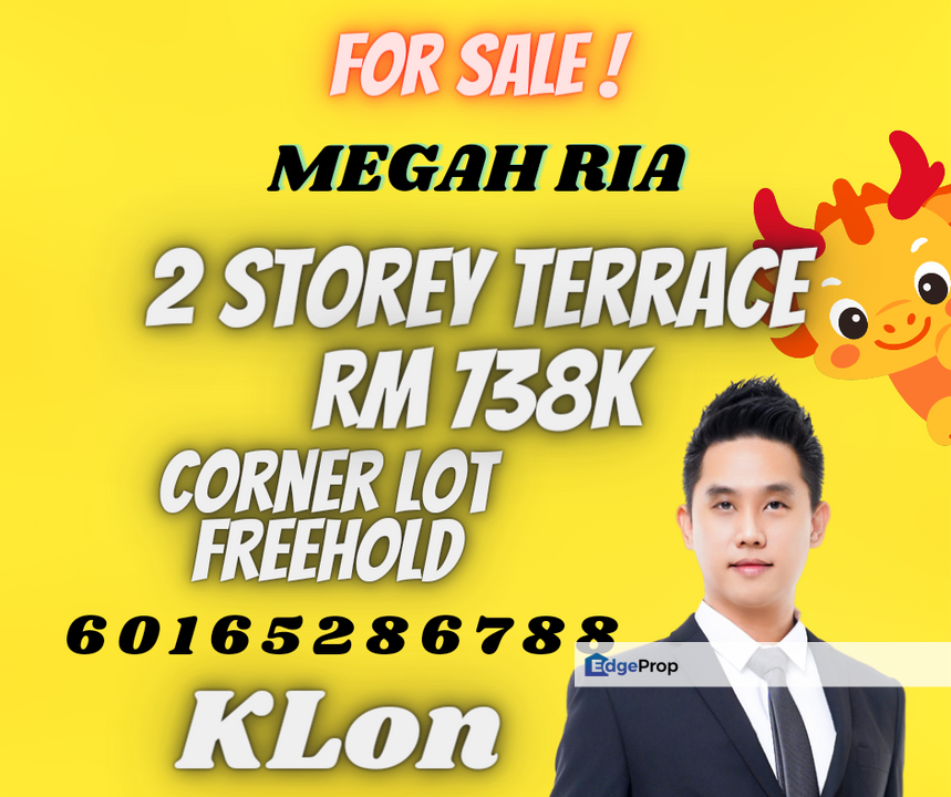 Megah Ria 2 Storey Terrace Corner Lot House for Sale @RM738,000 By KEI ...
