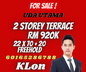 Uda Utama 2 Storey Terrace House for Sale @RM920,000 By KEI LON ...