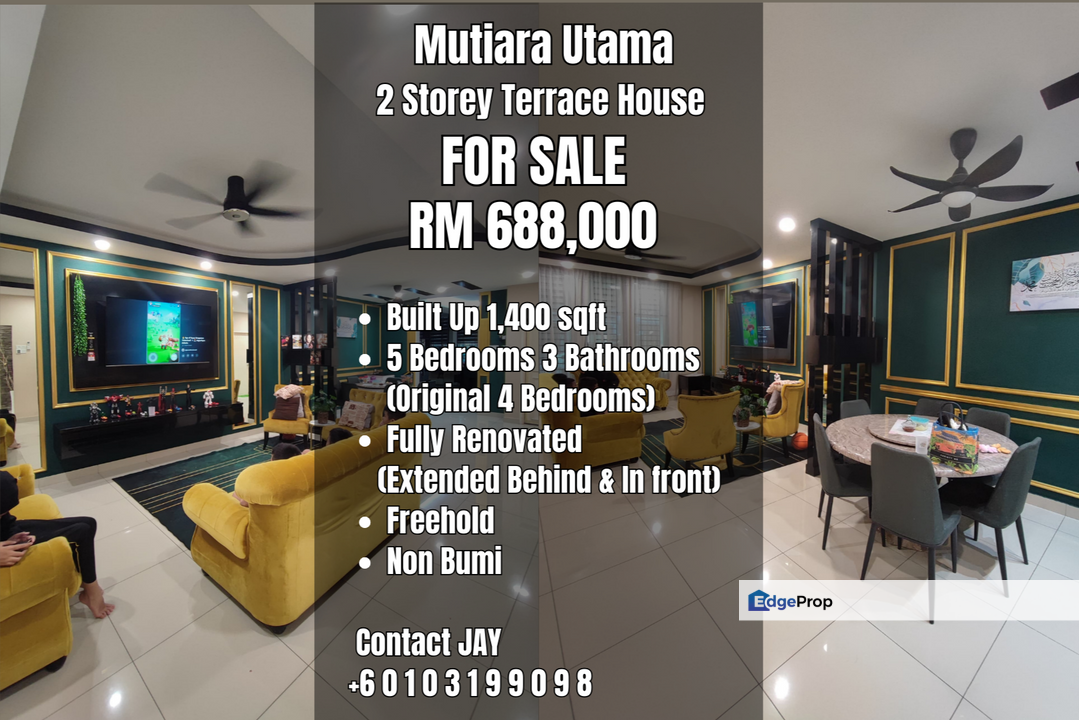 Mutiara Rini @ Taman Mutiara Utama 2 Storey For Sale!! for Sale @RM688 ...