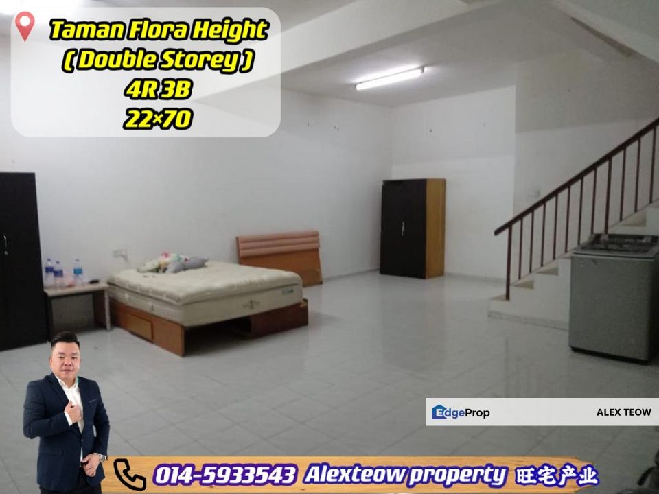 Taman Flora Height Double Storey/ 4R 3B/ 22×70/ Market Cheapest/ Pasir ...