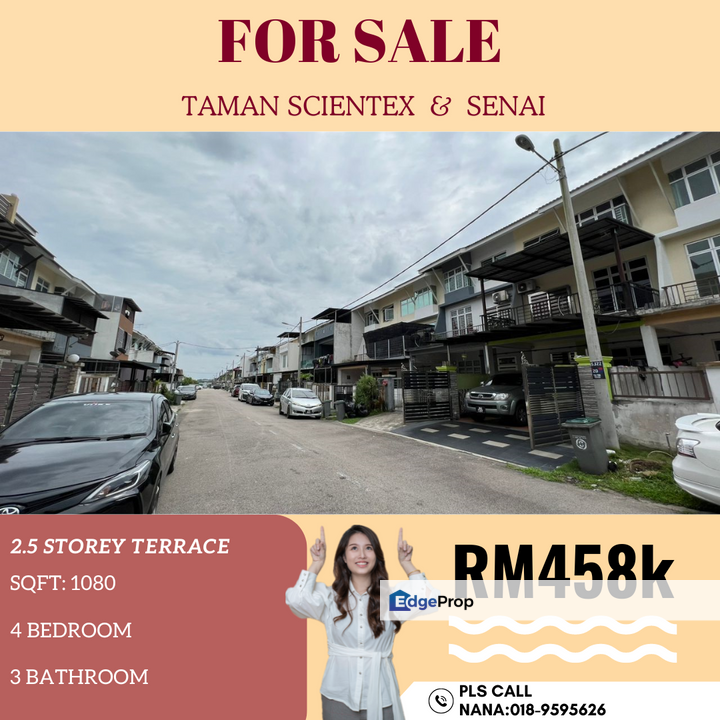 Jalan Scientex Jaya/Taman Scientex Senai for Sale @RM458,000 By NANA NG ...