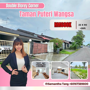Single Storey Corner Lot At Taman Puteri Wangsa Kitchen Fully Extend ...