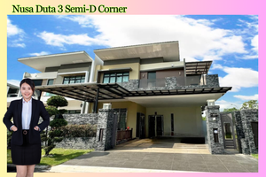 Taman Nusa Duta Johor Bahru Double Storey Semi-D Corner Lot for Sale ...