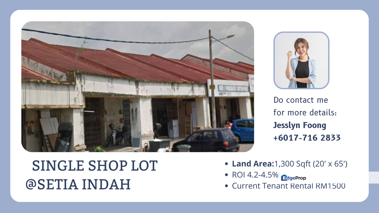 Setia Indah Single Storey Shop Lot For Sale for Sale @RM450,000 By ...