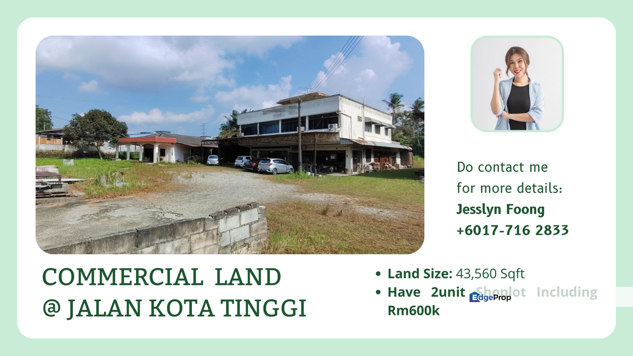 Jalan Kota Tinggi Commercial Land For Sale for Sale @RM3,300,000 By ...