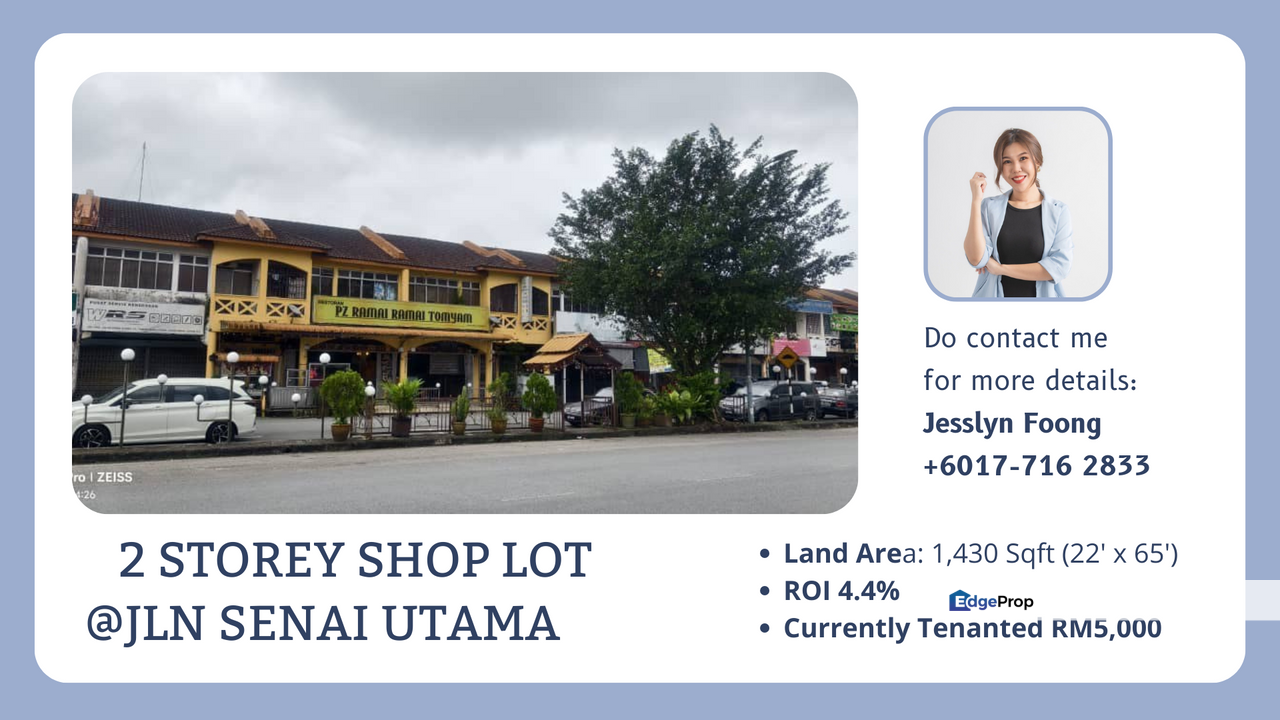 Jalan Senai Utama Taman Senai Utama 2 Storey Shop Lot For Sale for Sale ...