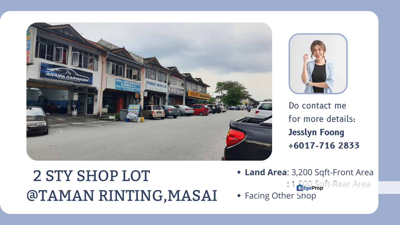 Jalan Sena 9, Taman Rinting Masai 2 Storey Shop Lot For Sale for Sale ...