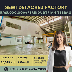 Kawasan Perindustrian Tebrau, Semi-Detached Factory 2 Unit For Sale ...