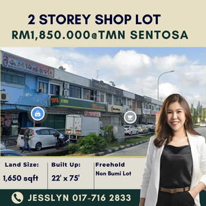 Taman Sentosa, Jalan Sutera, 2 Storey Shop Lot For Sale for Sale @RM1 ...