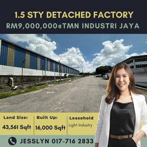 Taman Industri Jaya ,1.5 Storey Detached Factory For Sale for Sale @RM9 ...