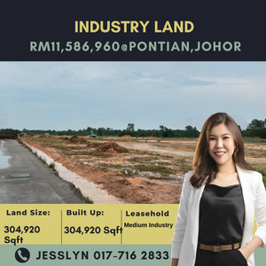Pontion Medium Industry Land For Sale for Sale @RM11,586,960 By JESSLYN ...