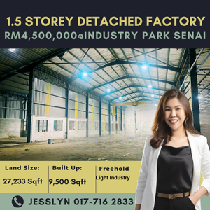 Senai Industrial Park ,1.5 Storey Detached Factory For Sale for Sale ...