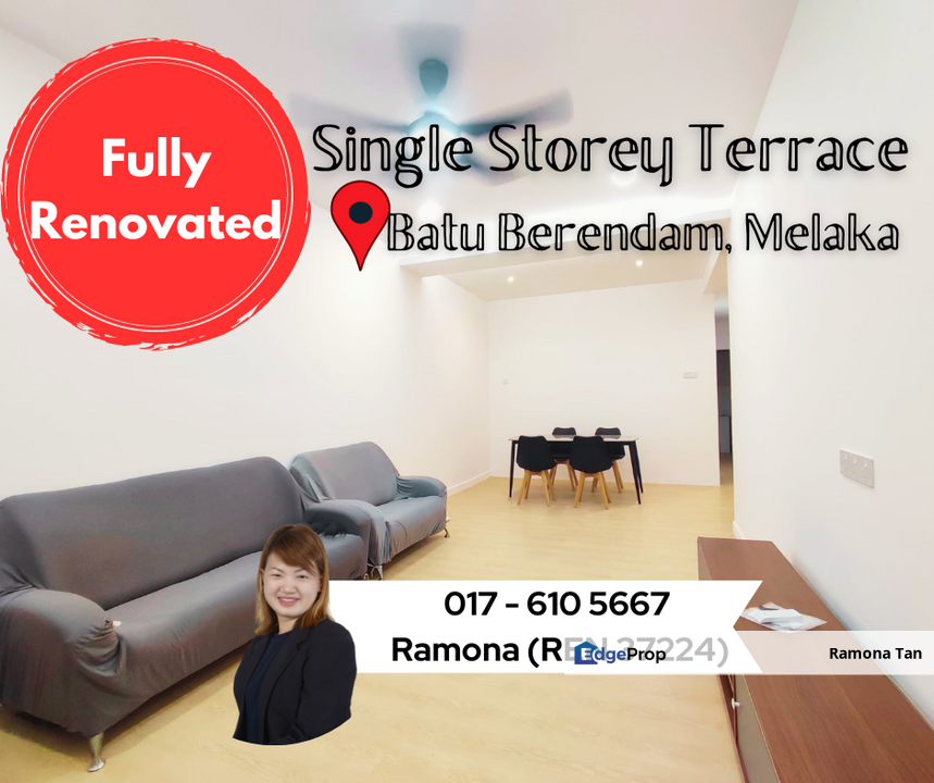 Super Cantik! FULLY RENOVATED Single Storey Terrace Taman Merdeka Batu ...