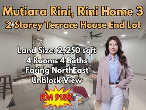 Rini Home 3 @ Mutiara Rini Double Storey Terrace House End Lot For Sale ...