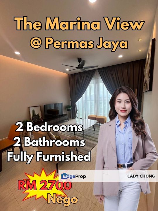 The Marina View @ Permas Jaya 2 Bedrooms Fully Furnished Unit For Rent ...
