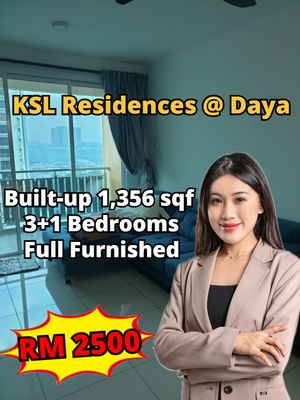 KSL Residences @ Daya for Rental @RM2,500 By CADY CHONG | EdgeProp.my